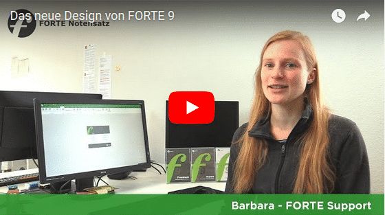 [Video] FORTE 9 – So sieht das neue Design aus! - FORTE Notensatz