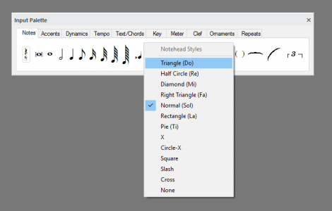 Writing Shape Notes With FORTE - Forte Notation