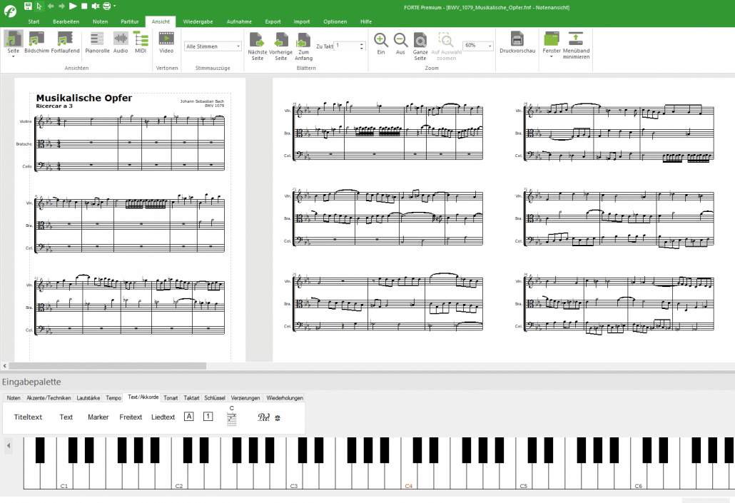 Free Sheet Music: “The Musical Offering” - Forte Notation